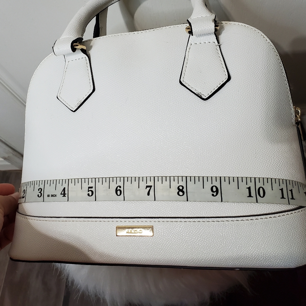Aldo White Crossbody Handbag Purse - Gem